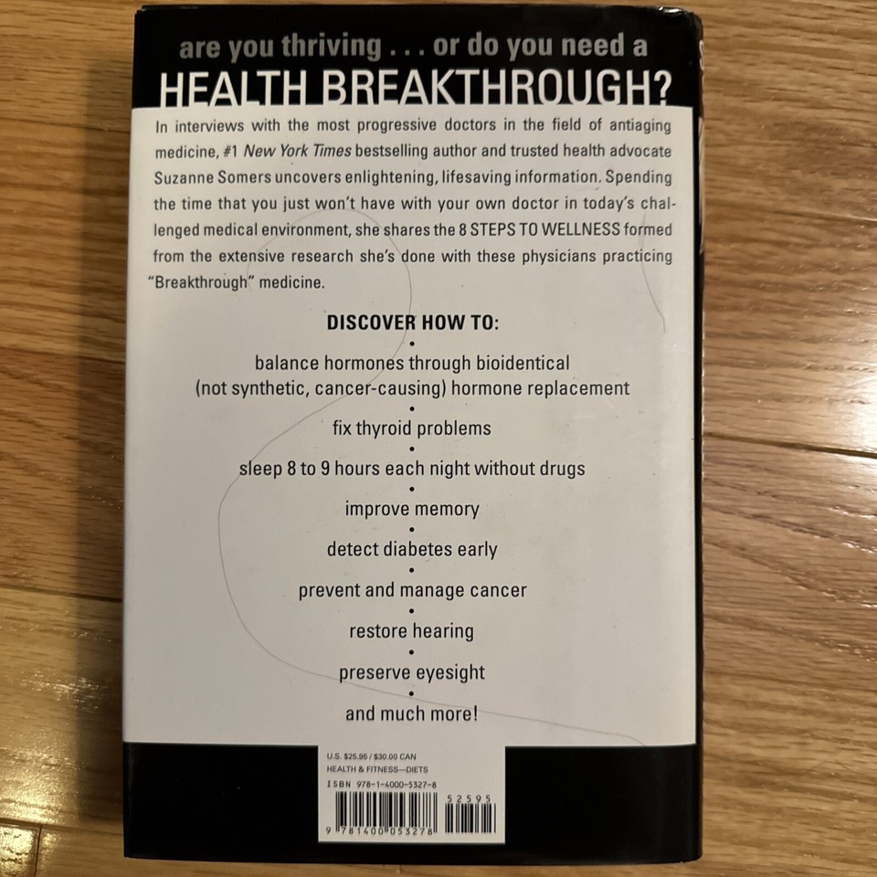 Breakthrough: Eight Steps to Wellness by Somers, Suzanne 9781400053278 ...