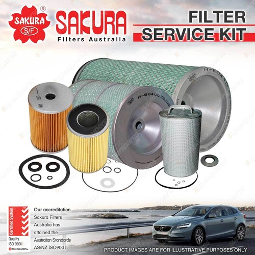 Oil Air Fuel Filter Service Kit for Isuzu ECR570S FSR FTR11 FVR11 ...