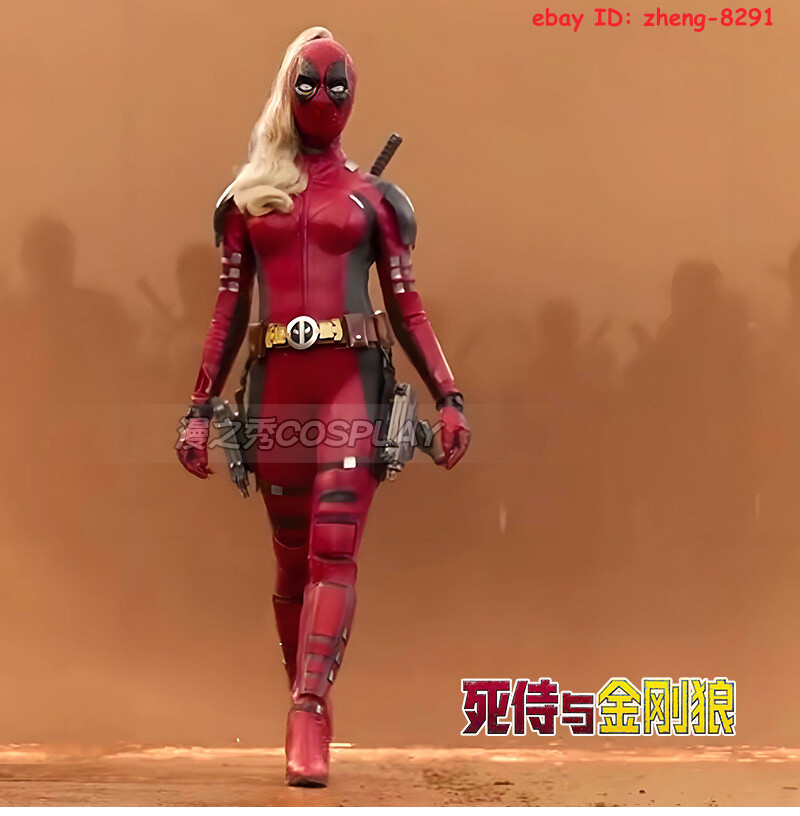 2025 Woman Deadpool 3 Halloween Jumpsuit Outfit Lady Pool Cosplay ...