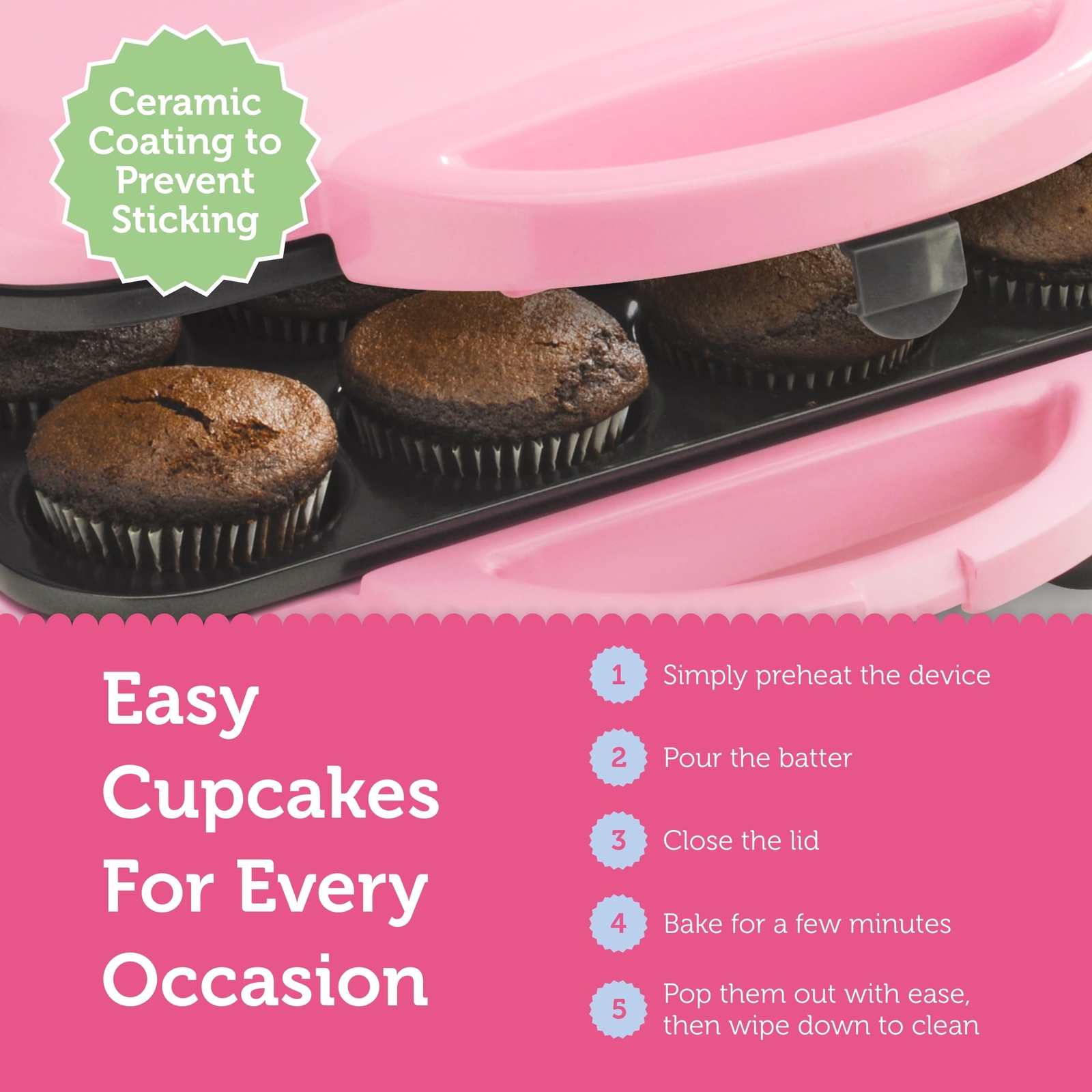 Babycakes Cc-12 Full Size Cupcake Maker Pink for sale online | eBay