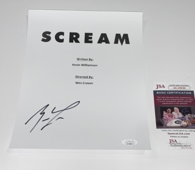 MATTHEW LILLARD SIGNED SCREAM FULL MOVIE SCRIPT PROOF JSA COA | eBay