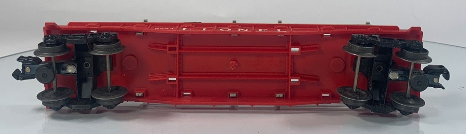 LIONEL O GAUGE 1959-1960 Postwar 6823 Flat Car Missile Orig Box VERY ...