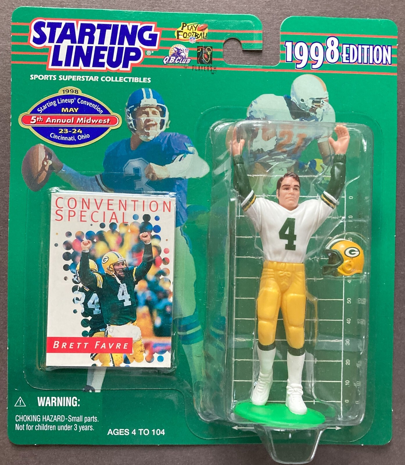 1998 Kenner NFL Starting Lineup - Brett Favre - Packers - Convention ...