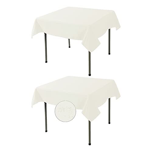 2 Pack Waterproof Square Tablecloth 52x52 Inch Stain Resistant And ...