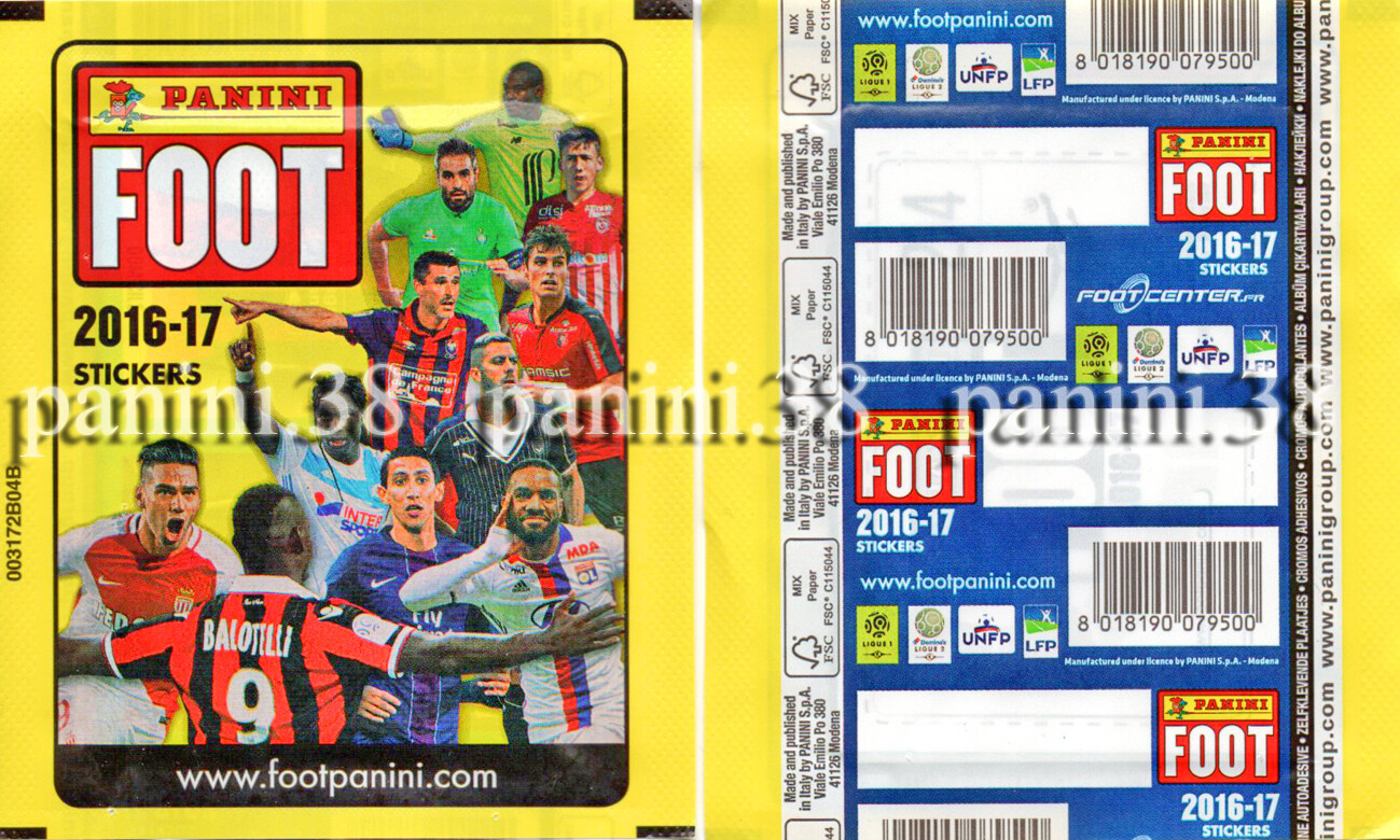 RARE !!! MBAPPE ROOKIE Pochette "FRENCH FOOT 2016" packet, tüte ...