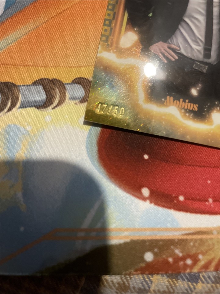 2025 Topps Chrome Marvel Studios Mobius TVA Gold Shimmer Refractor #47/ ...