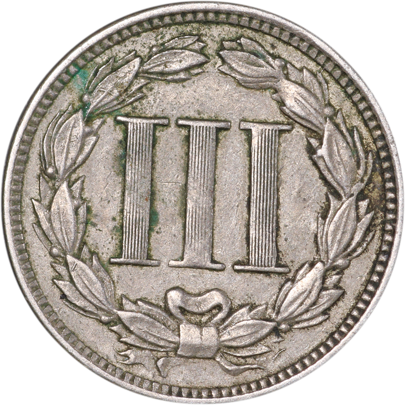 1868 Three (3) Cent Nickel Great Deals From The Executive Coin Company ...