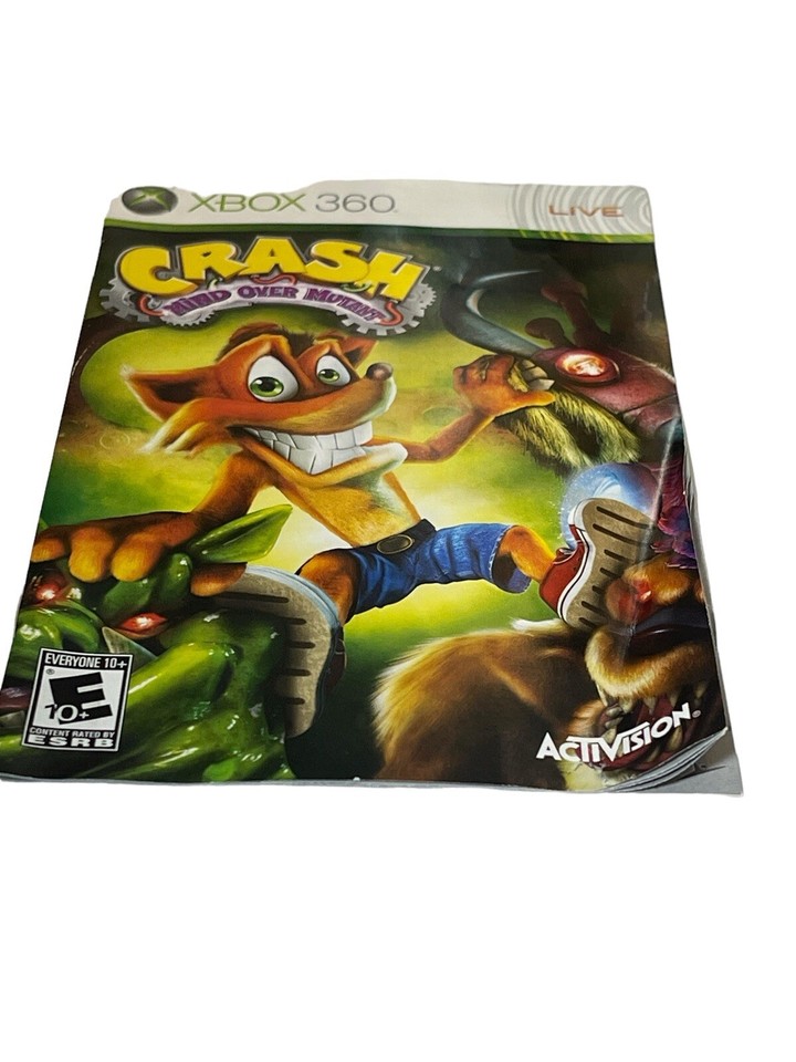 Crash Bandicoot Mind Over Mutant (Xbox 360 2008) Complete CIB With ...
