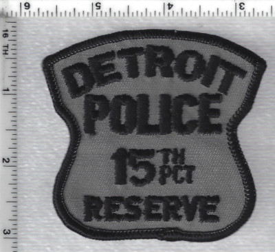 Detroit Police (Michigan) 15th Precinct Reserve Shoulder Patch - new ...