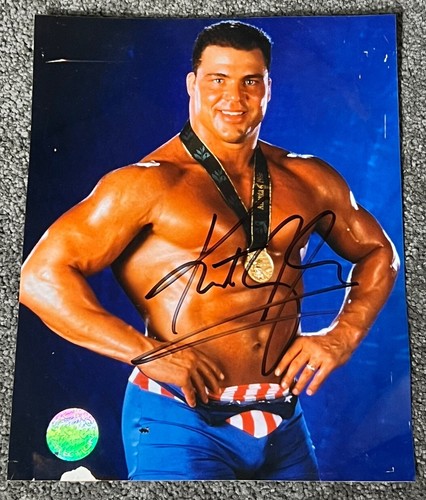 Kurt Angle Racing Reflections Original 8x10 Photo Signed Auto Autograph ...