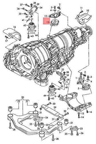 Genuine AUDI A8 S8 quattro 4E2 4E8 Bonded Rubber Bush Left 4E0399151AP ...