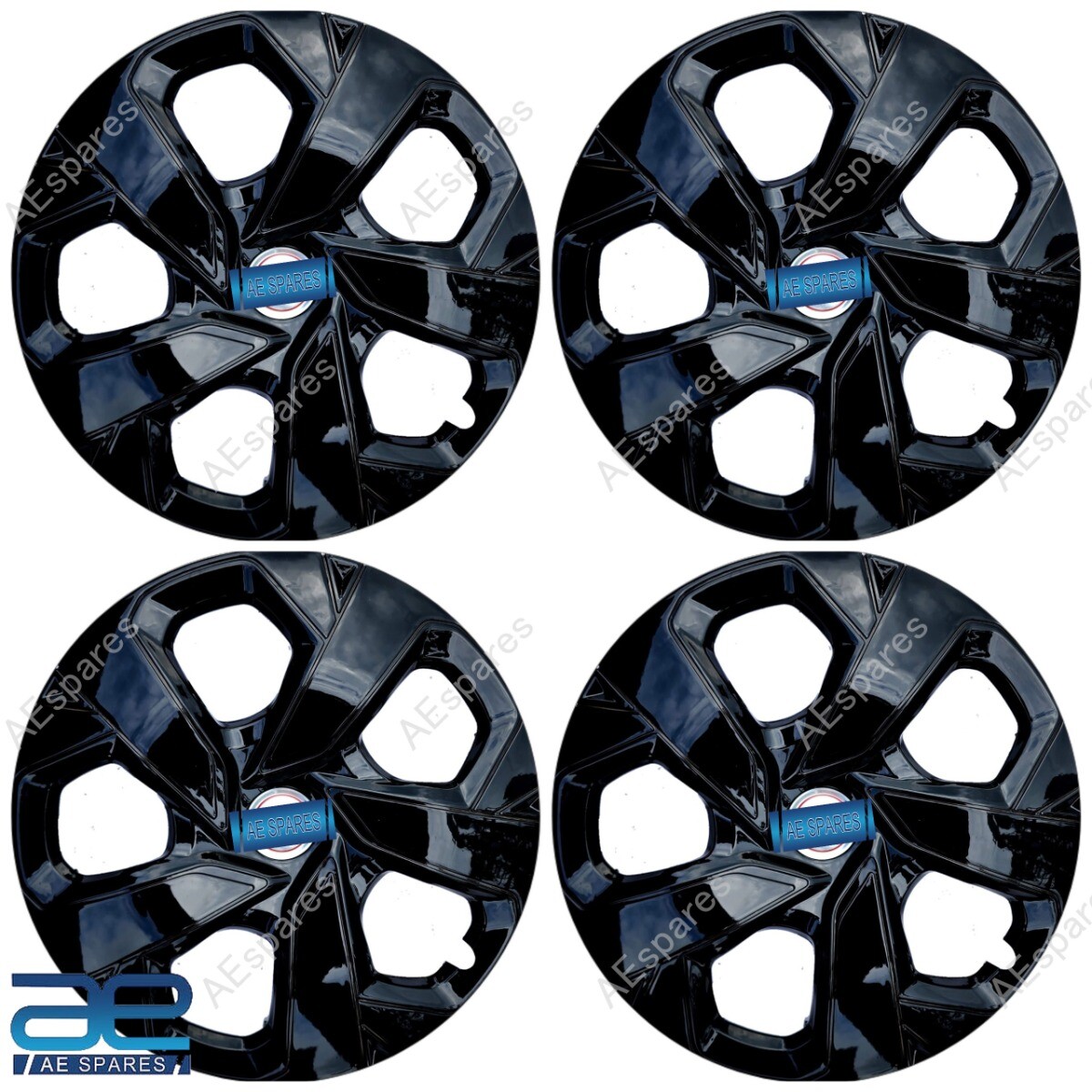 4 Pcs New Wheel Hub Caps Cover Plastic Black 15" For Tata Punch ECs ...