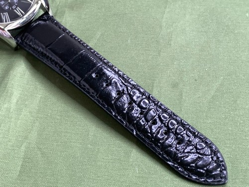 Emporio Armani AR0643 Black Dial Black Leather Strap 5 Atm s/s Quartz ...