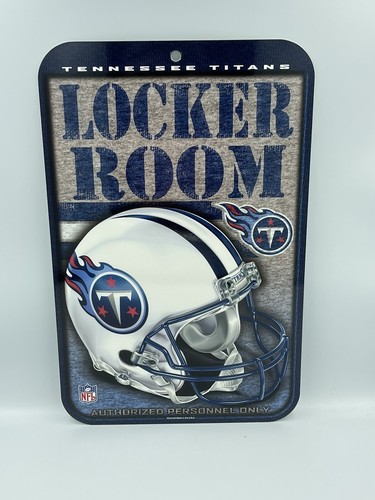 TENNESSEE TITANS LOCKER ROOM PLASTIC SIGN 11"X17" DURABLE POSTER | eBay