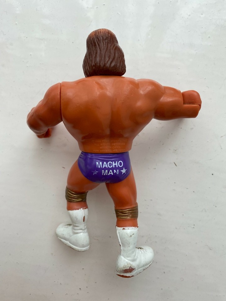 RARE WWE MACHO MAN VARIANT RANDY SAVAGE HASBRO WRESTLING FIGURE WWF ...