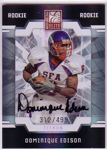 2009 Donruss Elite #133 Dominique Edison AU/499 RC - NM-MT | eBay