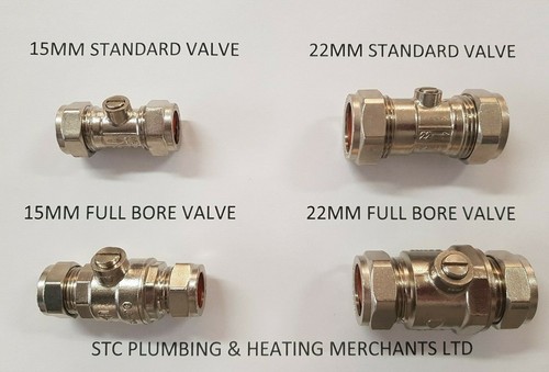 Isolation Valves 15mm 22mm Standard Full Bore Ballofix type Iso ...