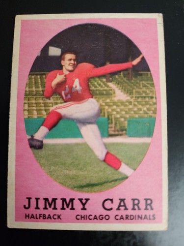 1958 Topps #65 JIMMY CARR Chicago CARDINALS NFL VINTAGE Football CARD ...