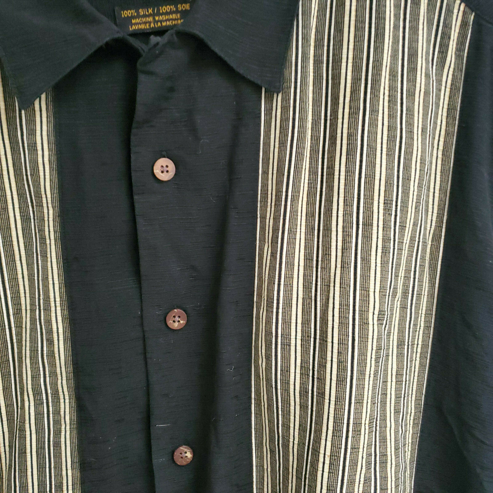 Haggar Blach 100% Silk Charlie Sheen Style SZ L | eBay