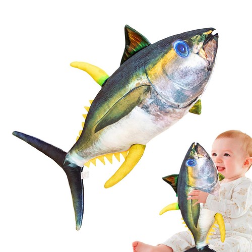 Tuna Plush Stuffed Animal Toy Simulation Fish Plushie Cushion Plush ...