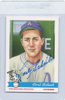 1998 Athletics Historical Society #23 Carl Scheib Signed Auto *K1970 | eBay