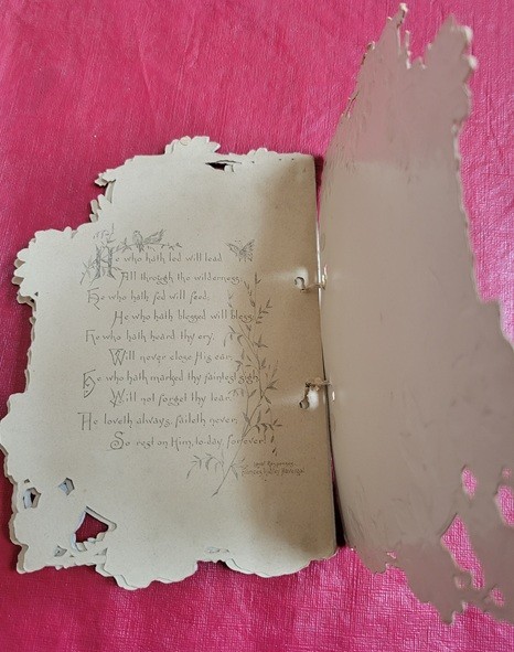 Religious Old Poem Booklet by Frances Ridley Havergal, Diecut ...