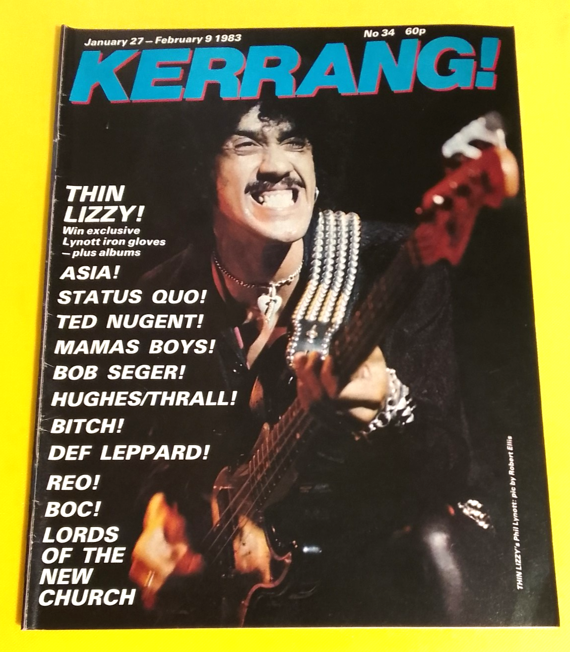 Kerrang! No.34- January 27- February 1983 - Thin Lizzy, Status Quo ...