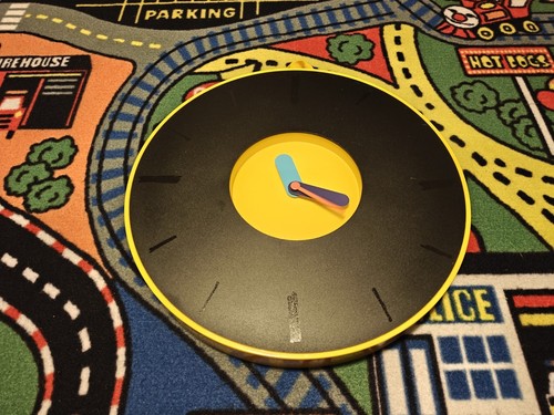 Vintage 90s Ikea Pladdra Plastic Wall Clock Chenyi Ke Memphis Milano ...