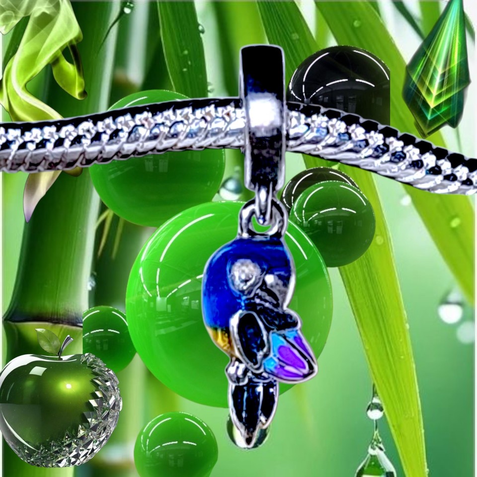 PANDORA *RETIRED* Jungle Paradise Parrot Dangle 791679C01 US SELLER | eBay