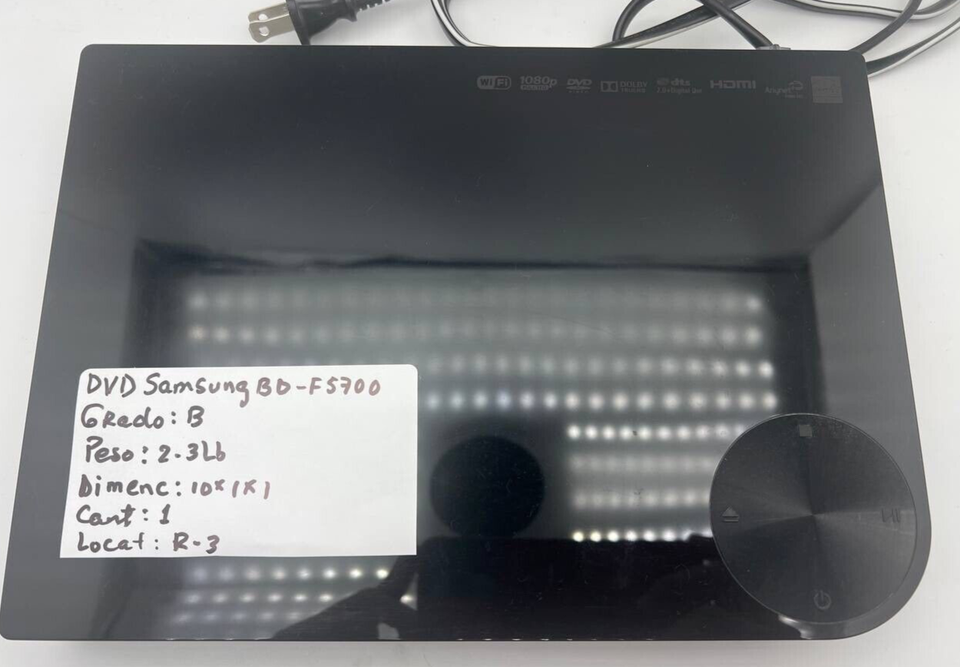 Samsung BD-F5700 WiFi Blu-Ray DVD Player 1080p Wireless Streaming HDMI ...