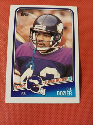 1988 DJ DOZIER TOPPS NFL ROOKIE CARD RC #150 MINNESOTA VIKINGS PENN ...