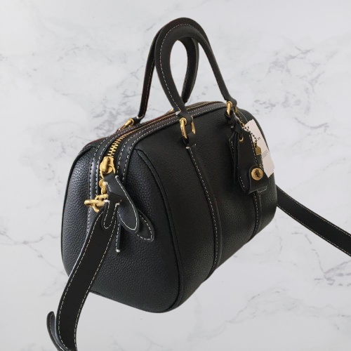 COACH Ruby Satchel 25 Color block C8530 ShoulderBag Women'sBag Black ...