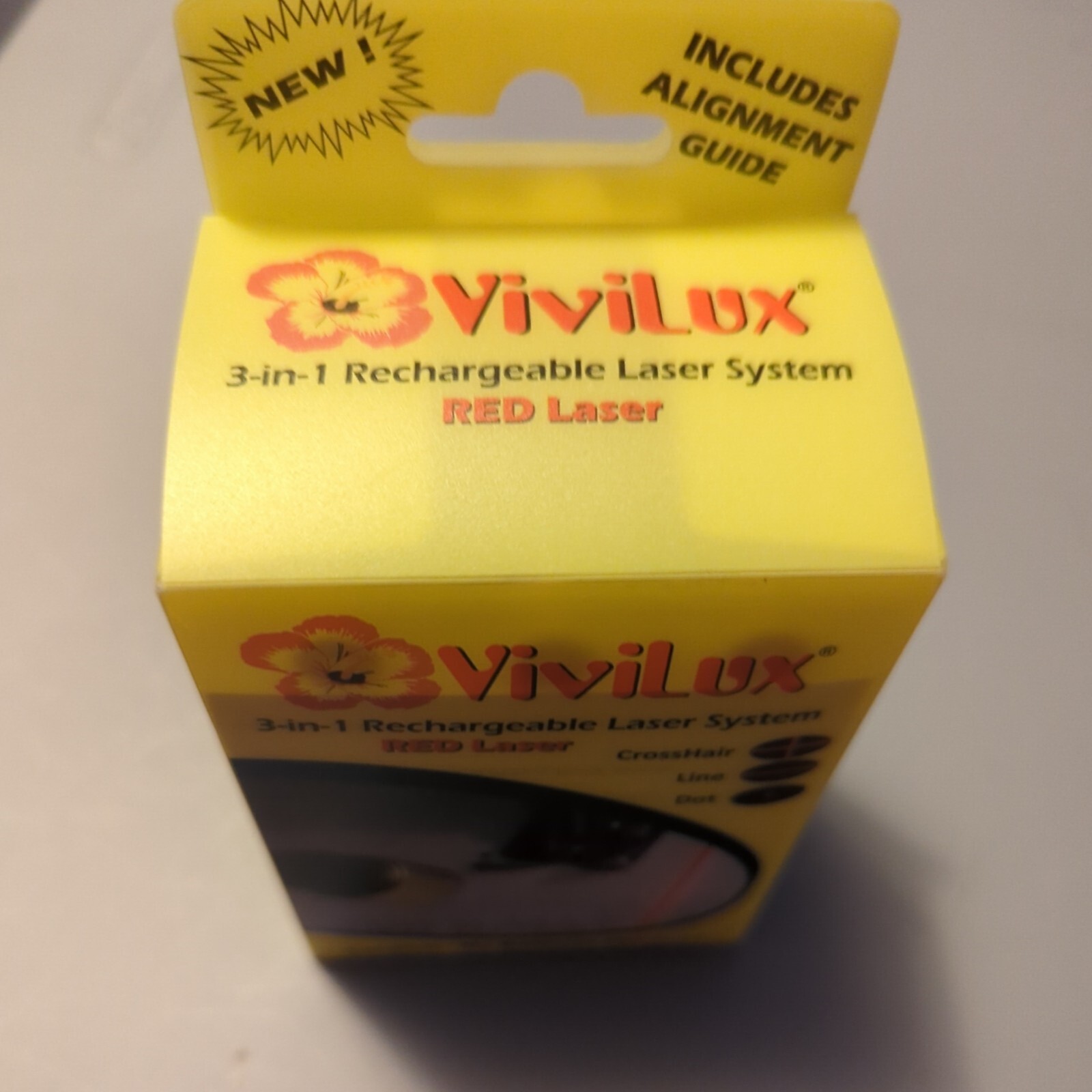 ViviLux 3-in-1 Rechargeable RED Laser System with Adjustable Line ...