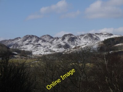 Photo 6x4 View West to foothills near Cregennan Lakes Arthog c2013 ...
