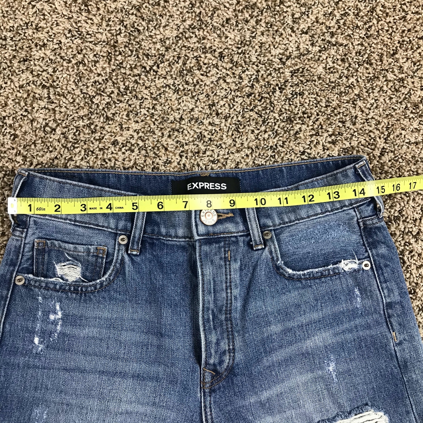 EXPRESS JEANS Vintage Skinny Medium Wash Blue Denim J… - Gem