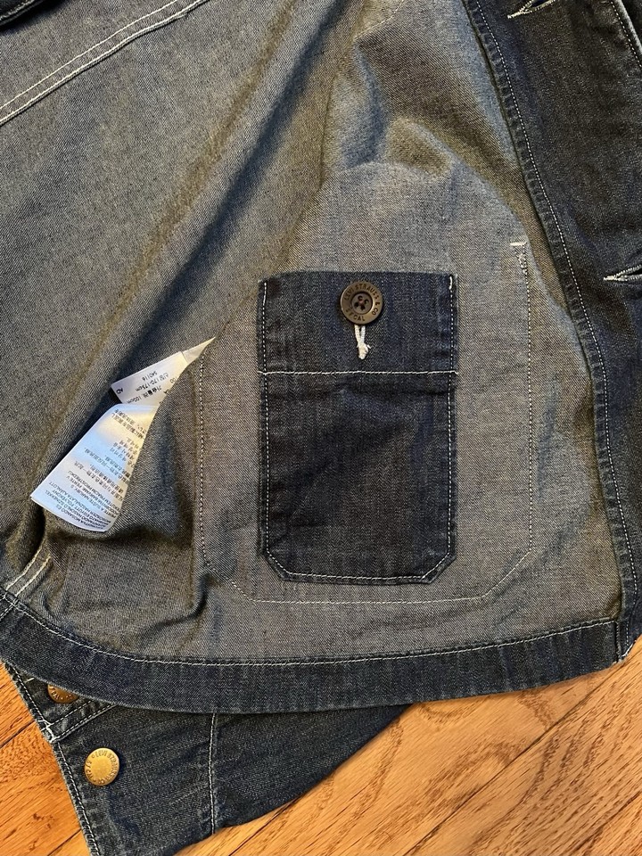 Levi’s engineer chore coat medium wash men’s large | eBay