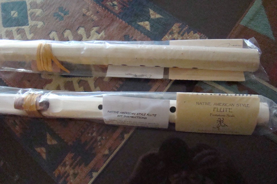 Native American Flute Kit 17" key of C Poplar wood Individual Finish ...