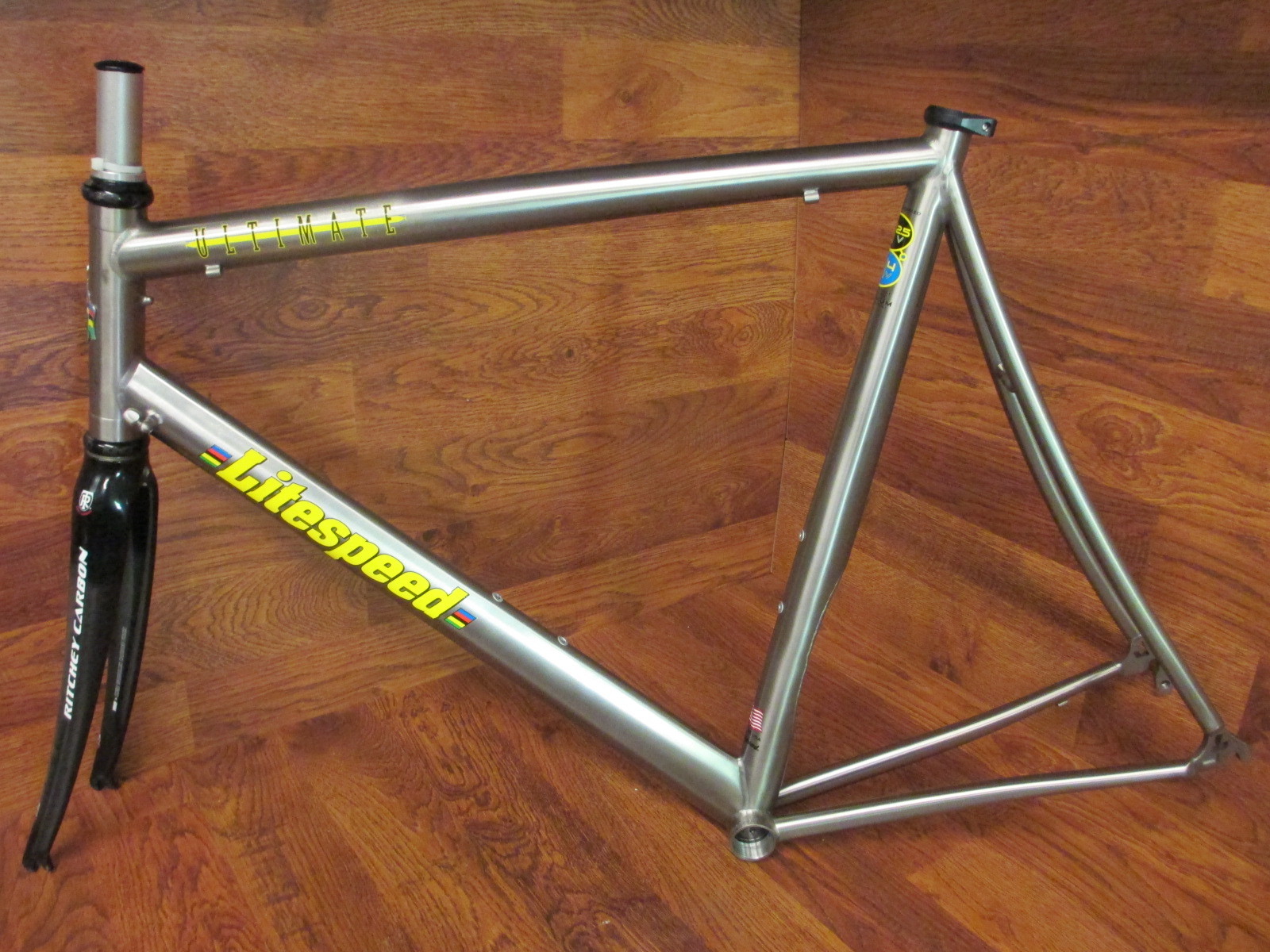 LITESPEED ULTIMATE TITANIUM TI ROAD BIKE FRAME SET 59CM RITCHEY CARBON ...