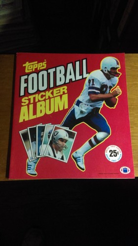 Unused 1981 Topps Football Sticker Album (Jim Plunkett) EX-MT | eBay