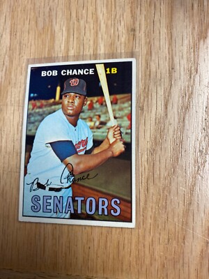 1967 Topps Bob Chance Washington Senators Card #349 | eBay