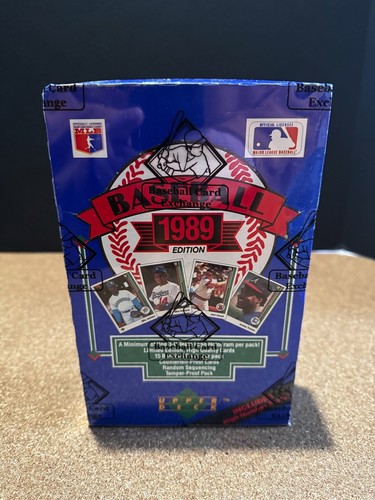 1989 UPPER DECK UD HIGH SERIES BASEBALL UNOPENED BOX - BBCE WRAPPED ...