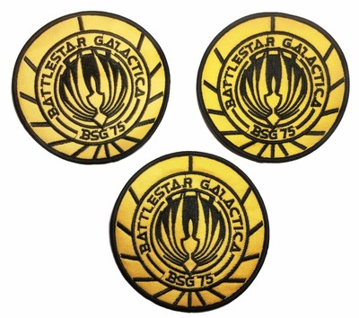 Battlestar Galactica BSG 75 Uniform Shoulder Embroidered Iron On Patch ...