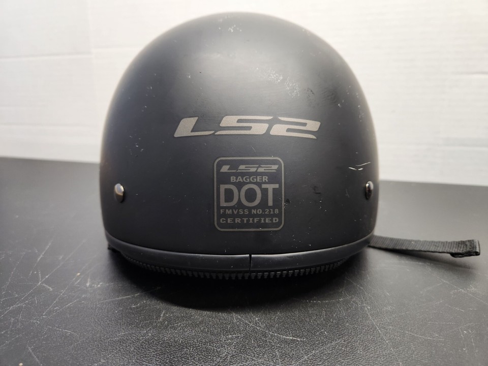 L52 motorcycle helmet black w/visor. sz.S Pre-owned | eBay