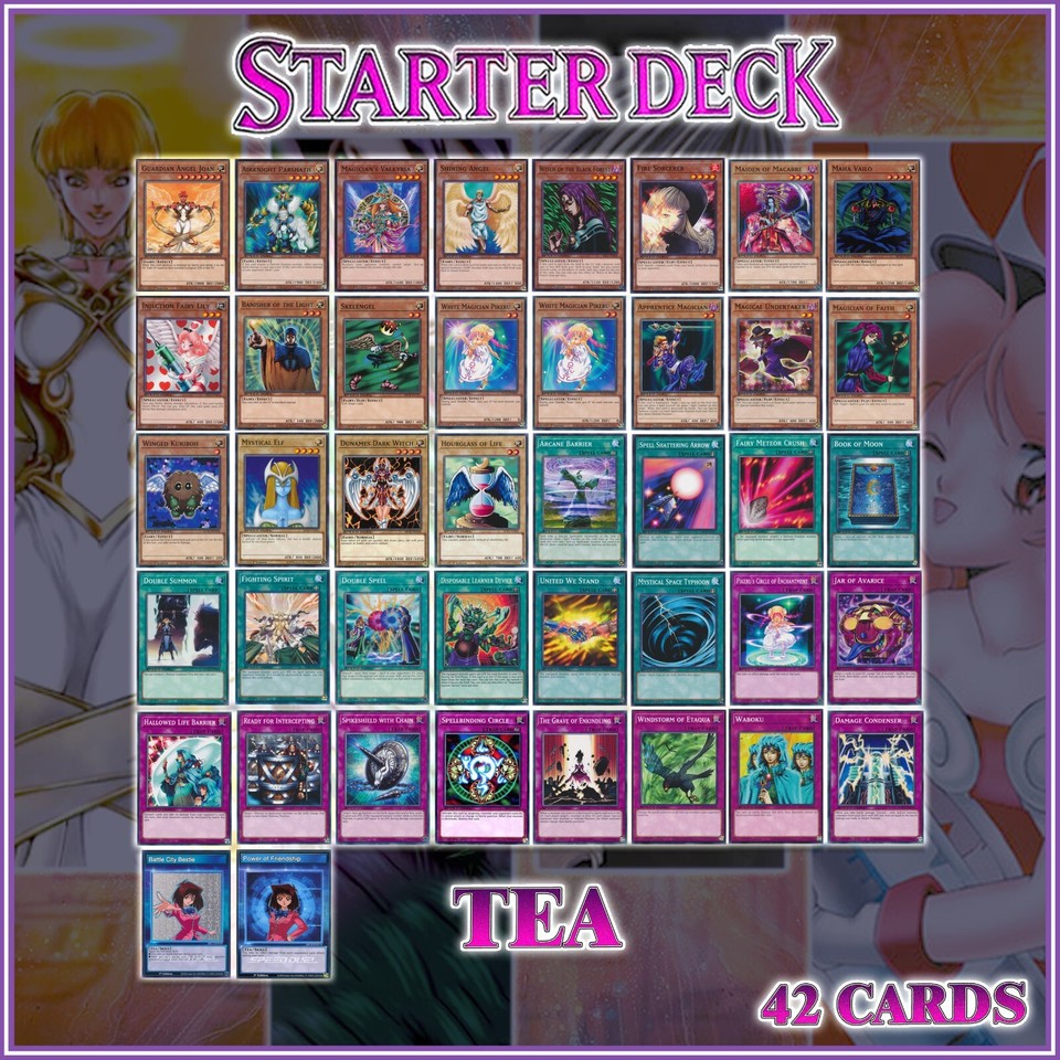 TEA STARTER DECK 42 | Lily Joan Valkyria Shining Duelist Kingdom YuGiOh ...