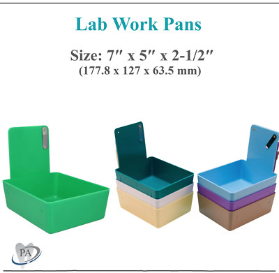 DENTAL LABORATORY WORKING CASE PAN TRAY WITH CLIP (Medium)- Lab Pans, 1 ...