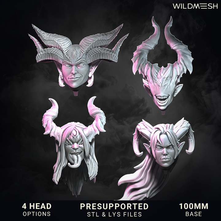 Chaos Excess Bride of Silence Demon Miniature | 3D Printed | Grimdark ...