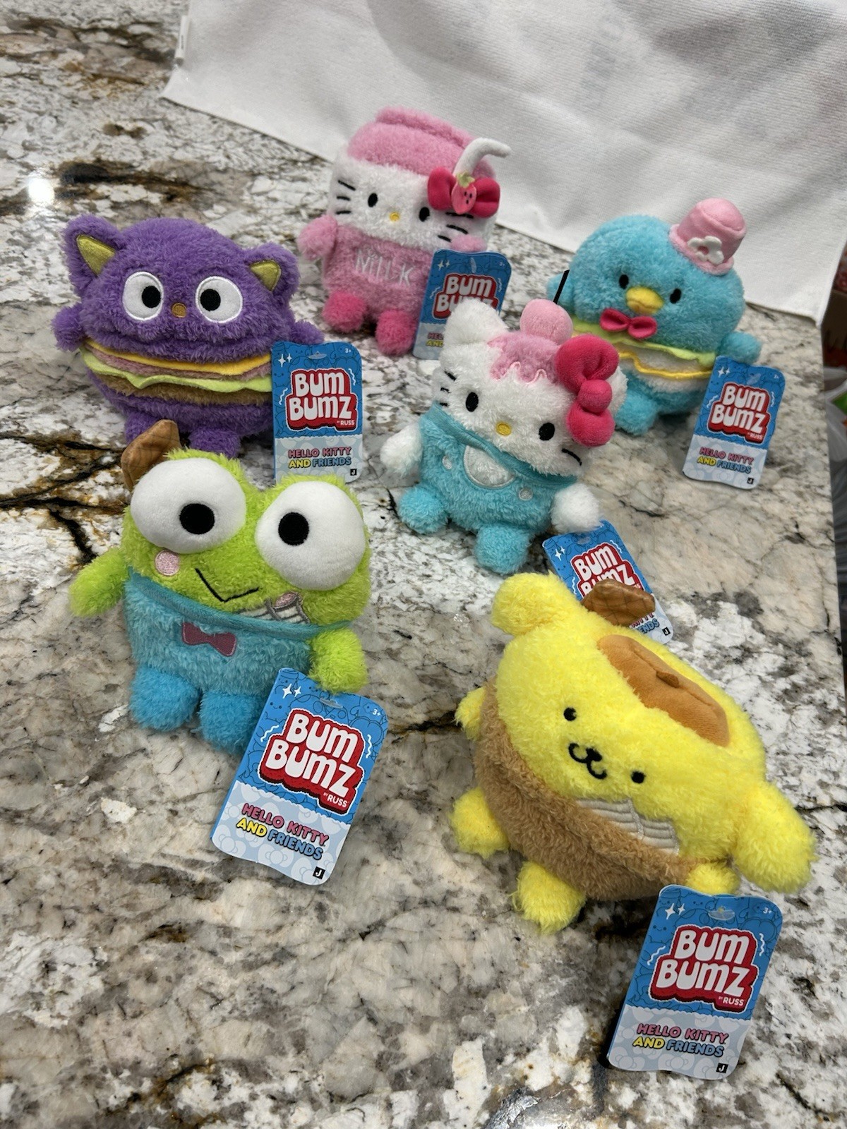 Bum Bumz Hello Kitty Food Truck Set of 6 Chococat Keropi Pompompurin ...