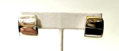 Vtg. RALPH LAUREN RLL STERLING SILVER ELECTRORM FOCURVED SQUARE CLIP ON ...