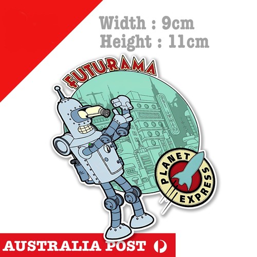 Bender, Futurama Planet Express Funny Car Vinyl Sticker | eBay Australia