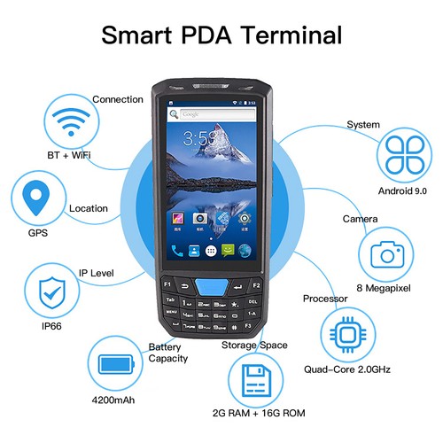 Android 9.0 PDA Handheld POS Terminal Honey-Well 1D/2D/QR Barcode ...